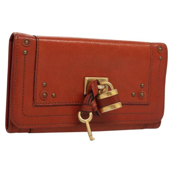 Chloe | Bags | Chloe Paddington Wallet Leather Brown Auth Ac3746 | Poshmark